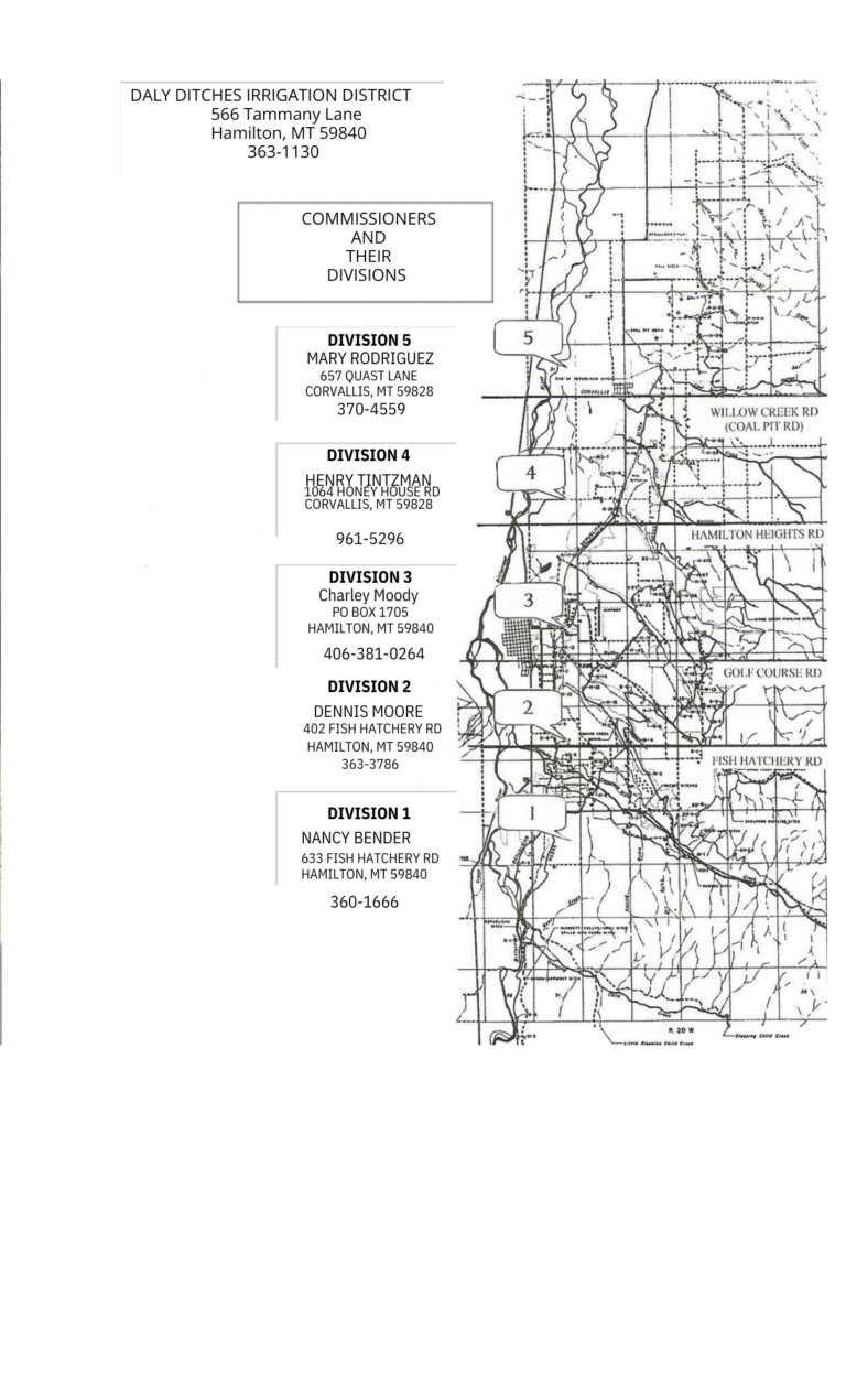 Map – Daly Ditches